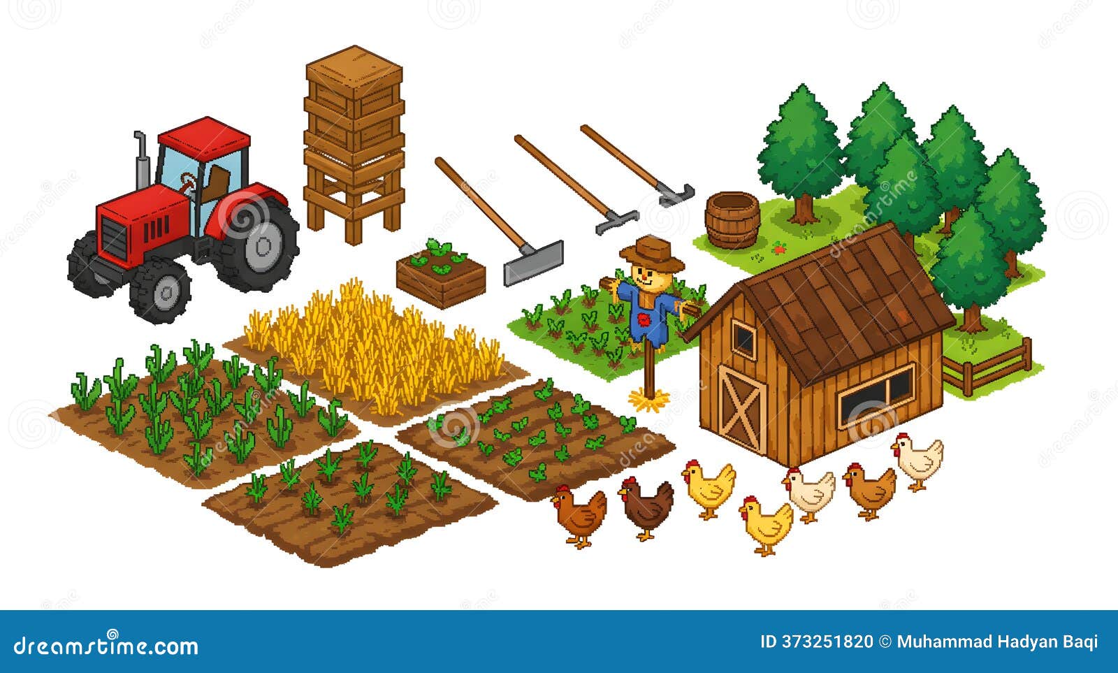 Pixel Art Cow. Farm Animal For Game Design Vector Illustration ...