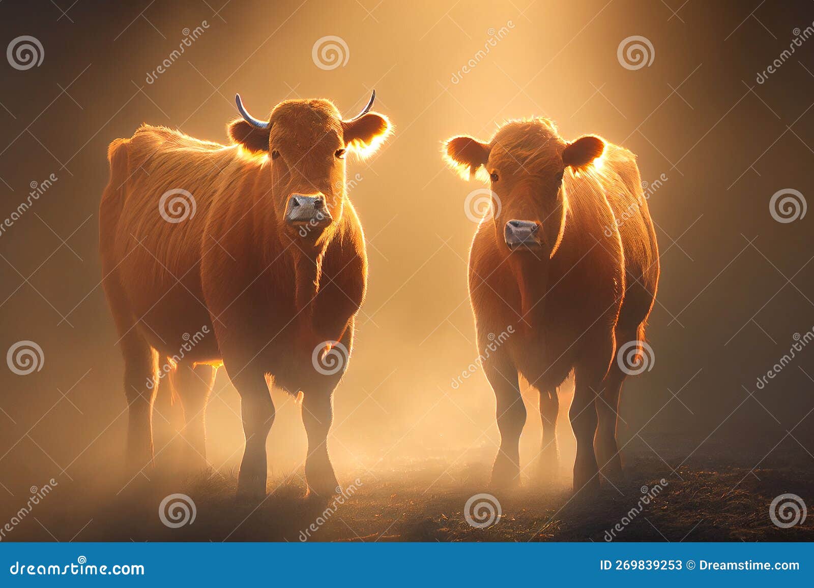 A Charming and Rustic Illustration of a Cow, Depicting Its Distinctive ...