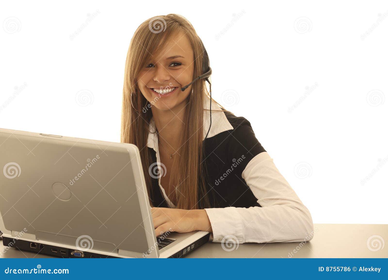 Charming Secretary Smiles Picture. Image: 8755786