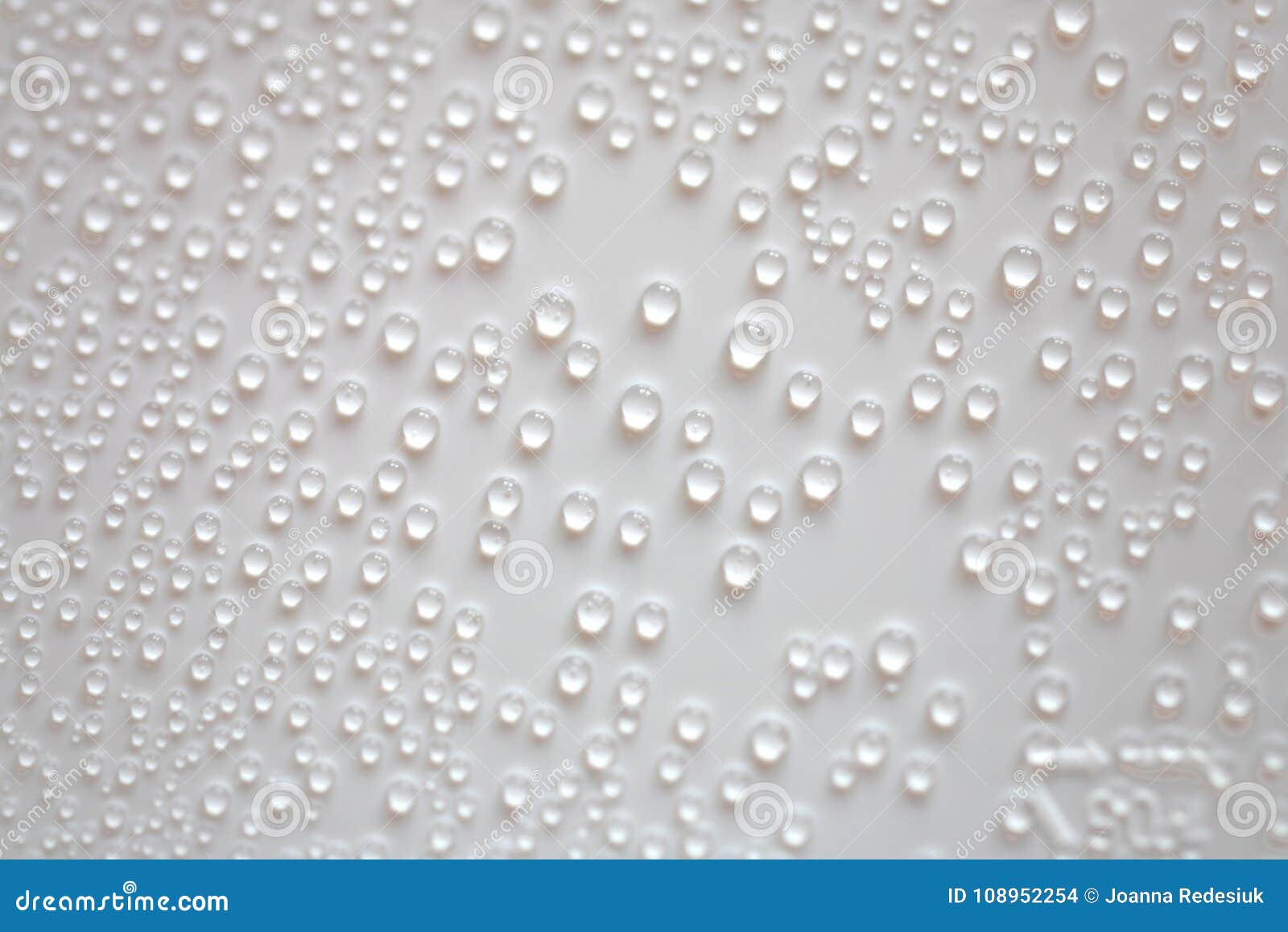 Small Fine Round Droplets on a White Background Stock Photo - Image of ...