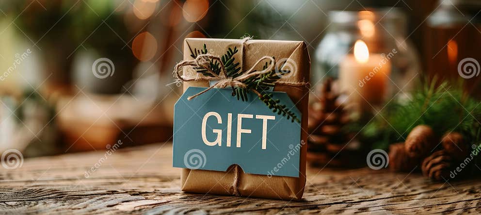 Charming Small Gift Envelope with the Word Gift Elegantly Presented on ...