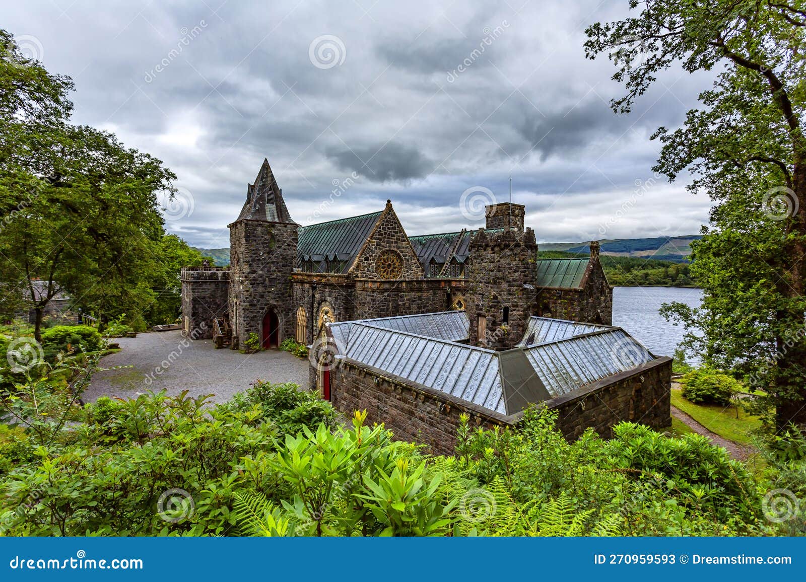 Charming St Conan S Kirk on Loch Awe Stock Image - Image of charm ...