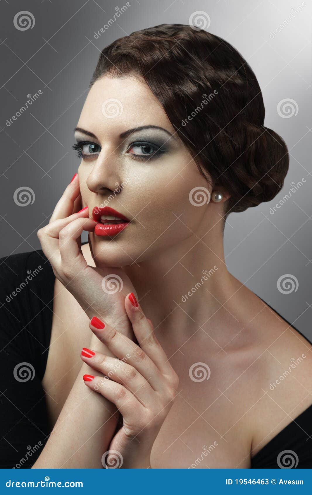 Charming woman stock image. Image of charm, glamor, cool - 19546463