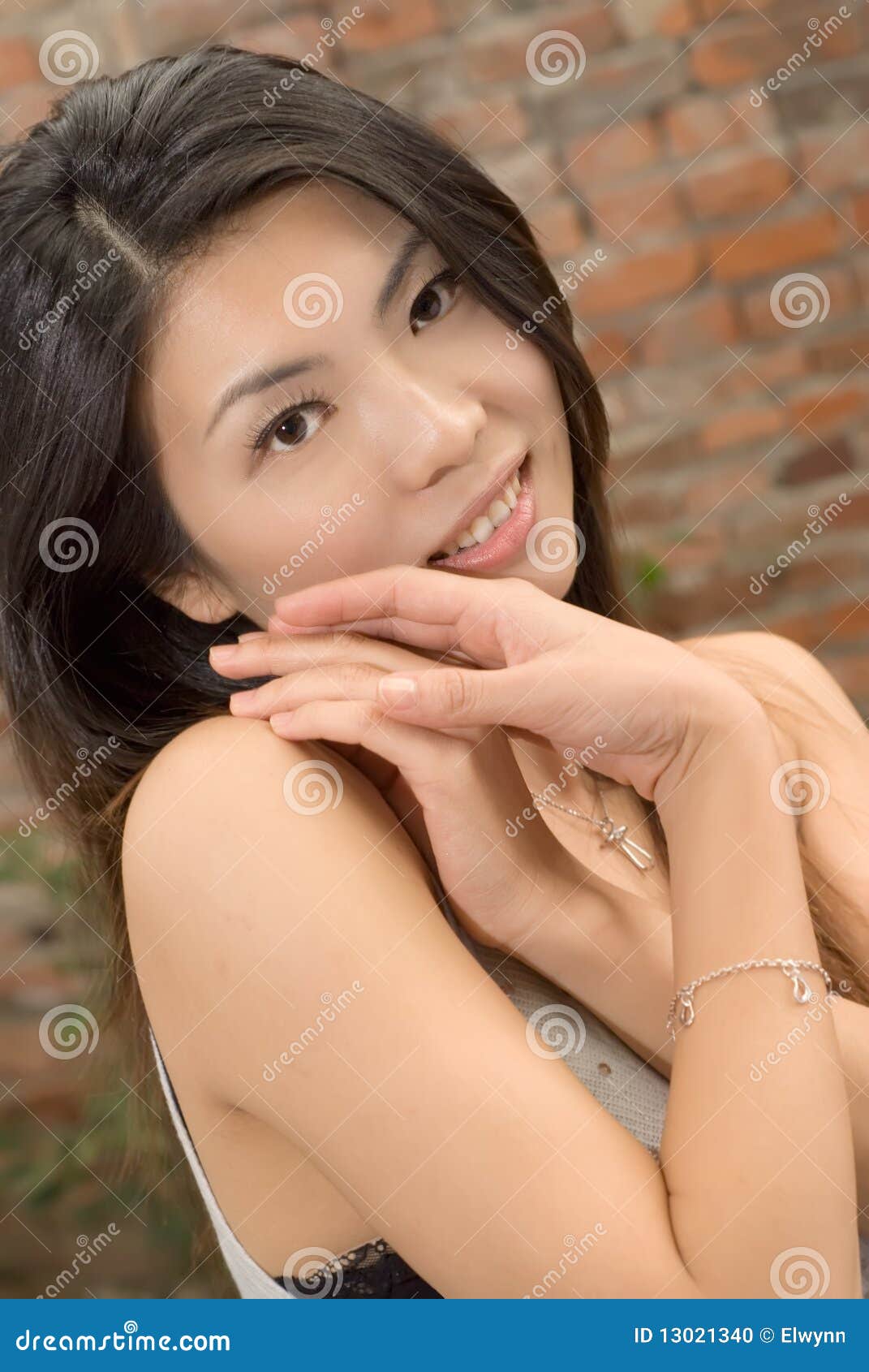 Charming woman in Asian stock photo. Image of chic, feminine - 13021340