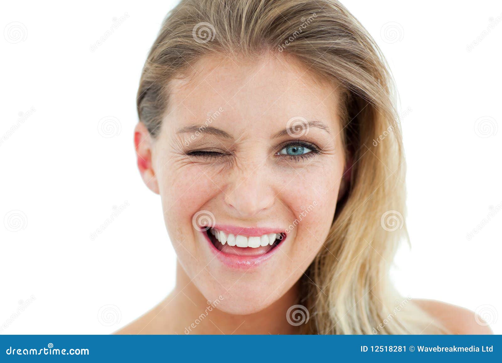 Charming Woman winking