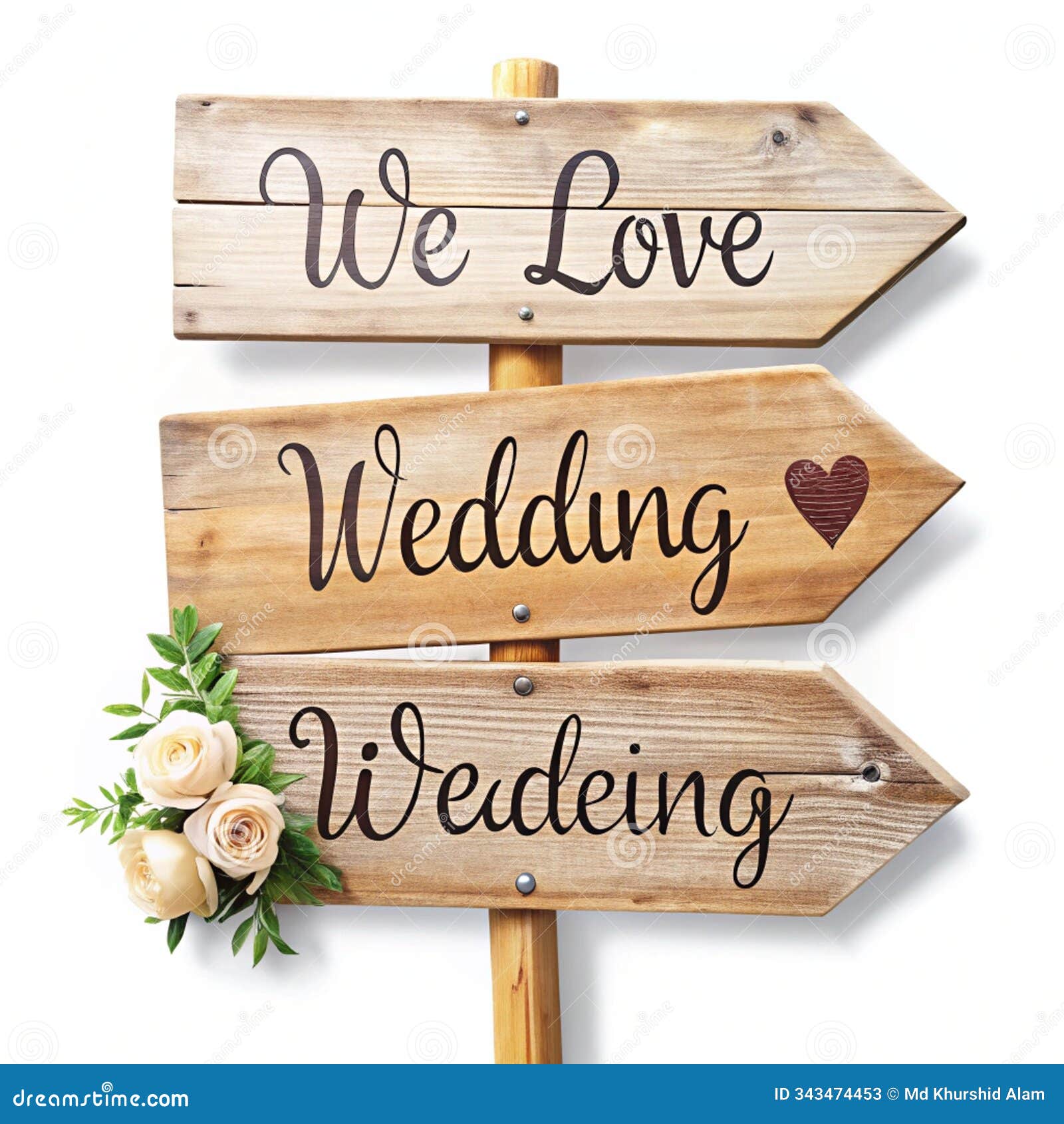 Charming Wooden Wedding Signposts with Funny Spelling Errors, Perfect ...