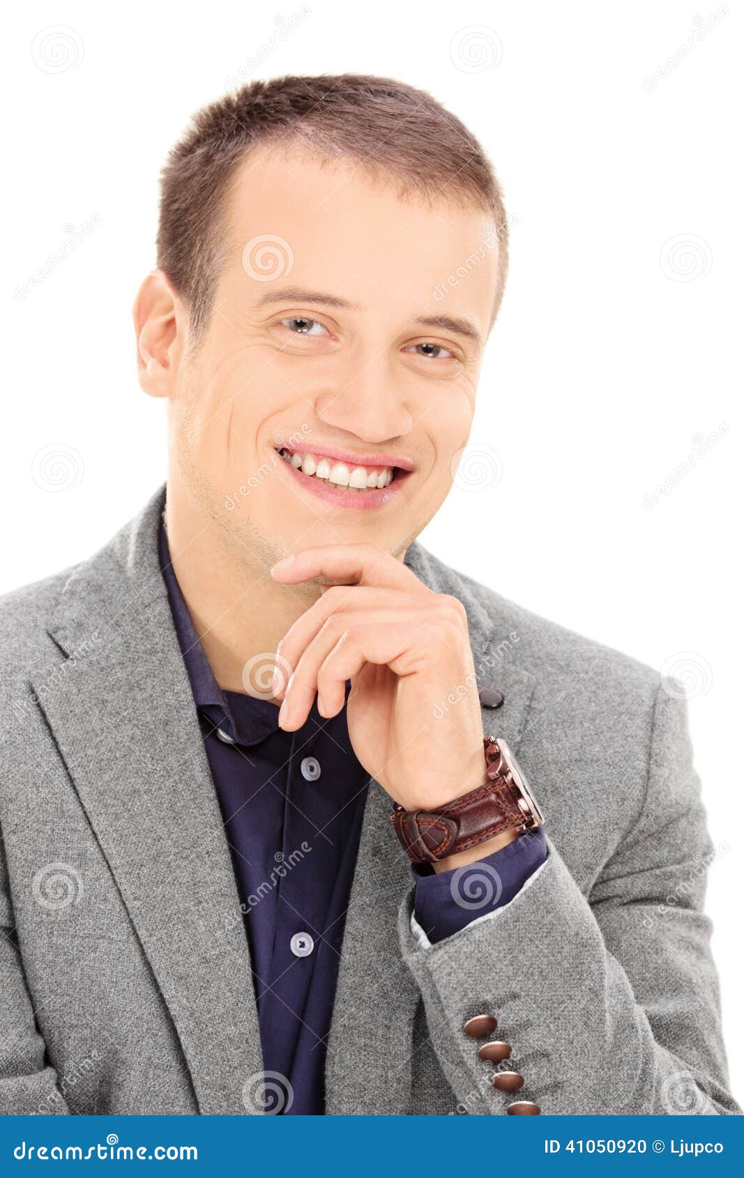 Charming young guy posing stock photo. Image of single - 41050920