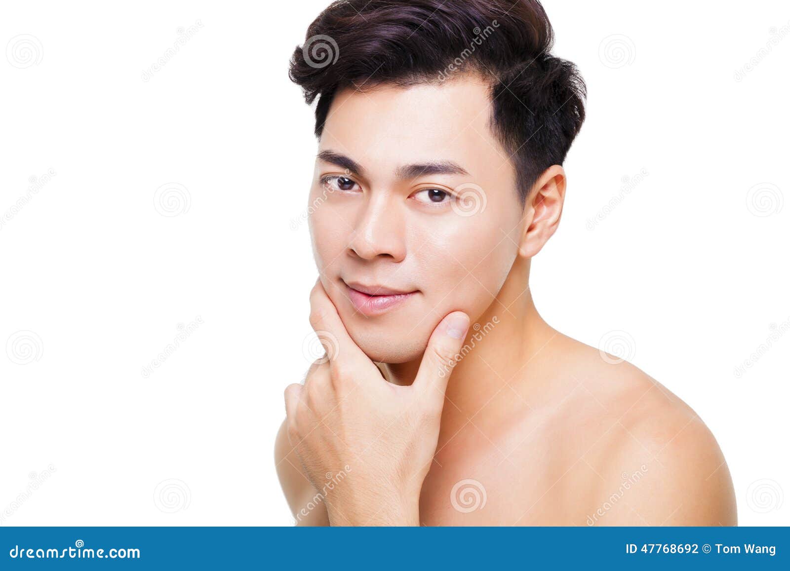 Charming young man face stock photo. Image of fashion - 47768692