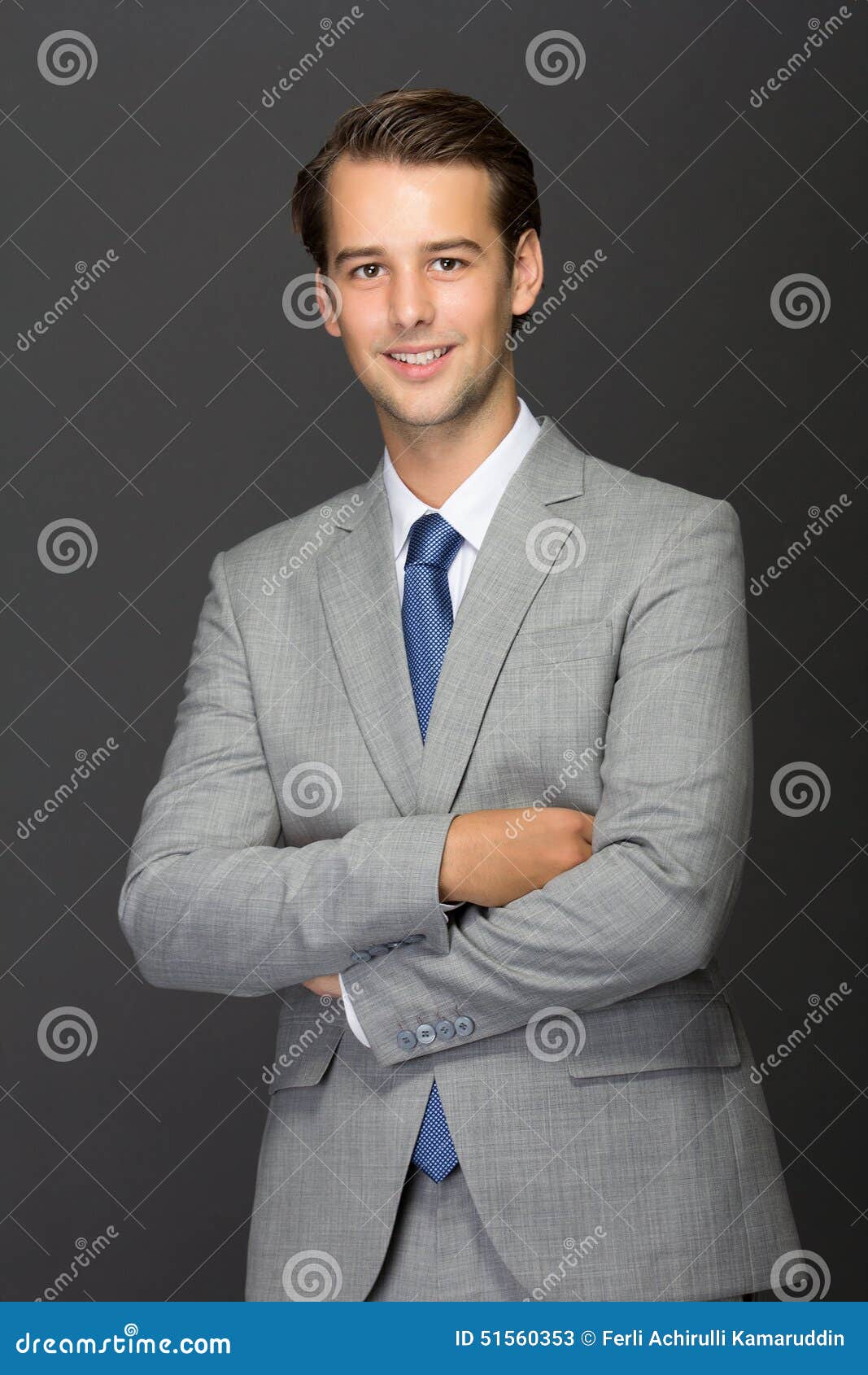 A Charming Young Man on a Suit Stock Image - Image of blue, fashionable ...
