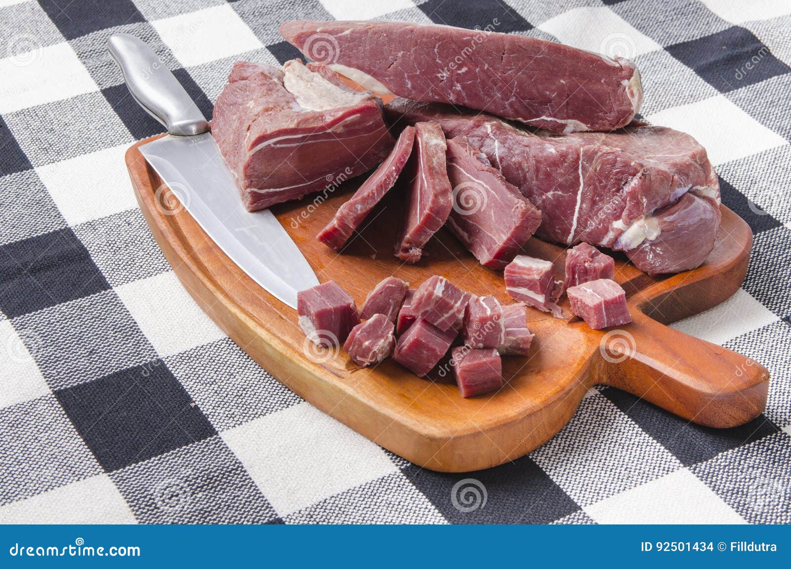 Charque foto de stock. Imagem de tabela, faca, empurrado - 92501434