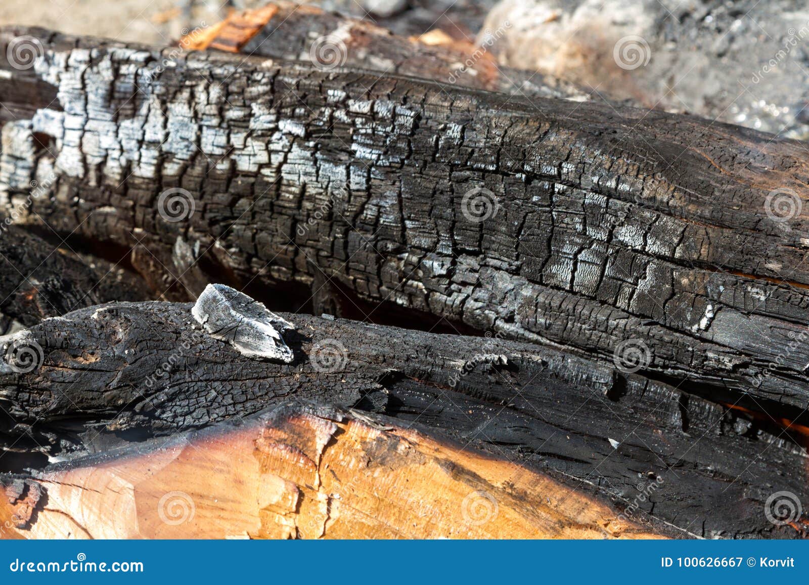 Charred fire in the fire stock image. Image of glow - 100626667