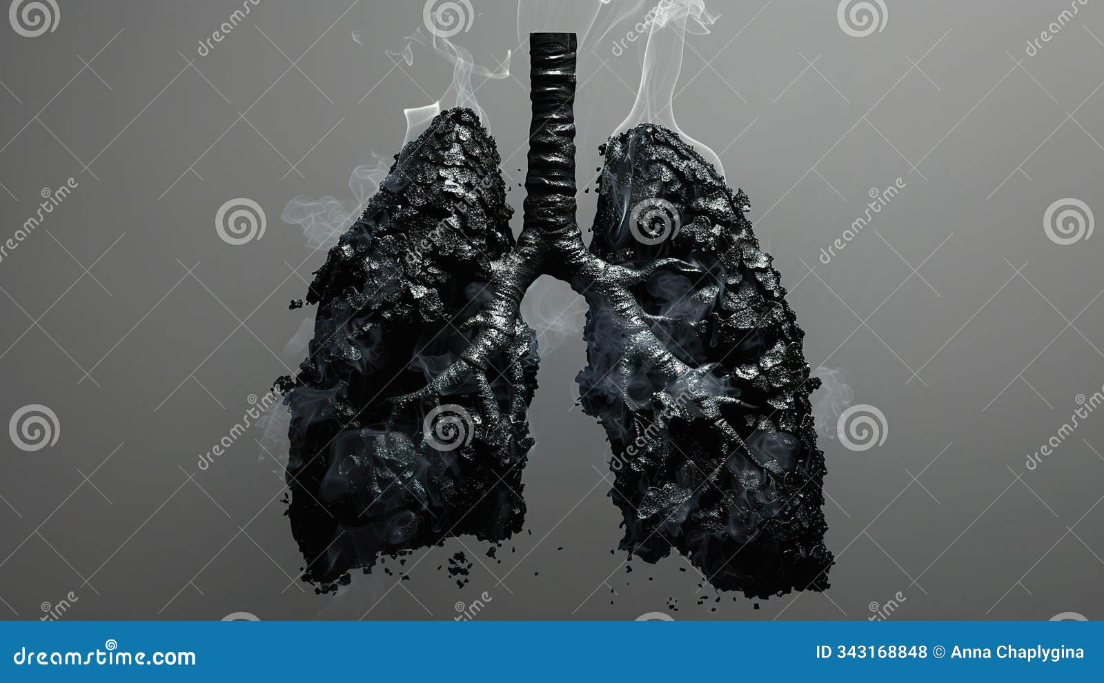 Charred Lungs Concept Smoking Effects and Health Risks Visualized Stock ...
