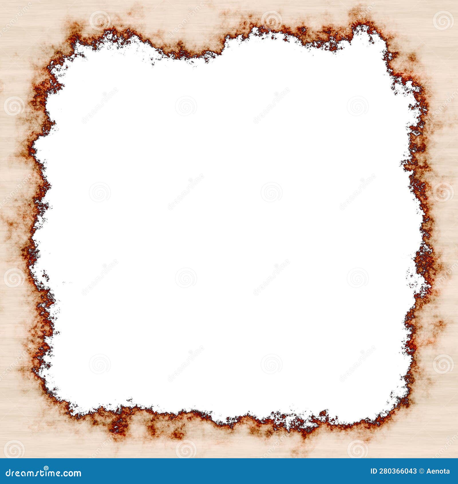 Charred paper frame stock illustration. Illustration of opening - 280366043