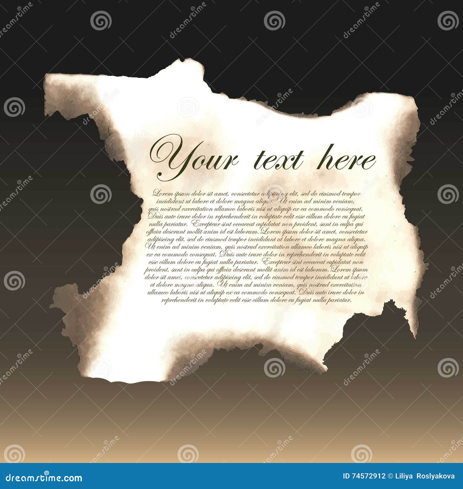 Old Paper, Papyrus Scroll With Historical World Map As Background ...