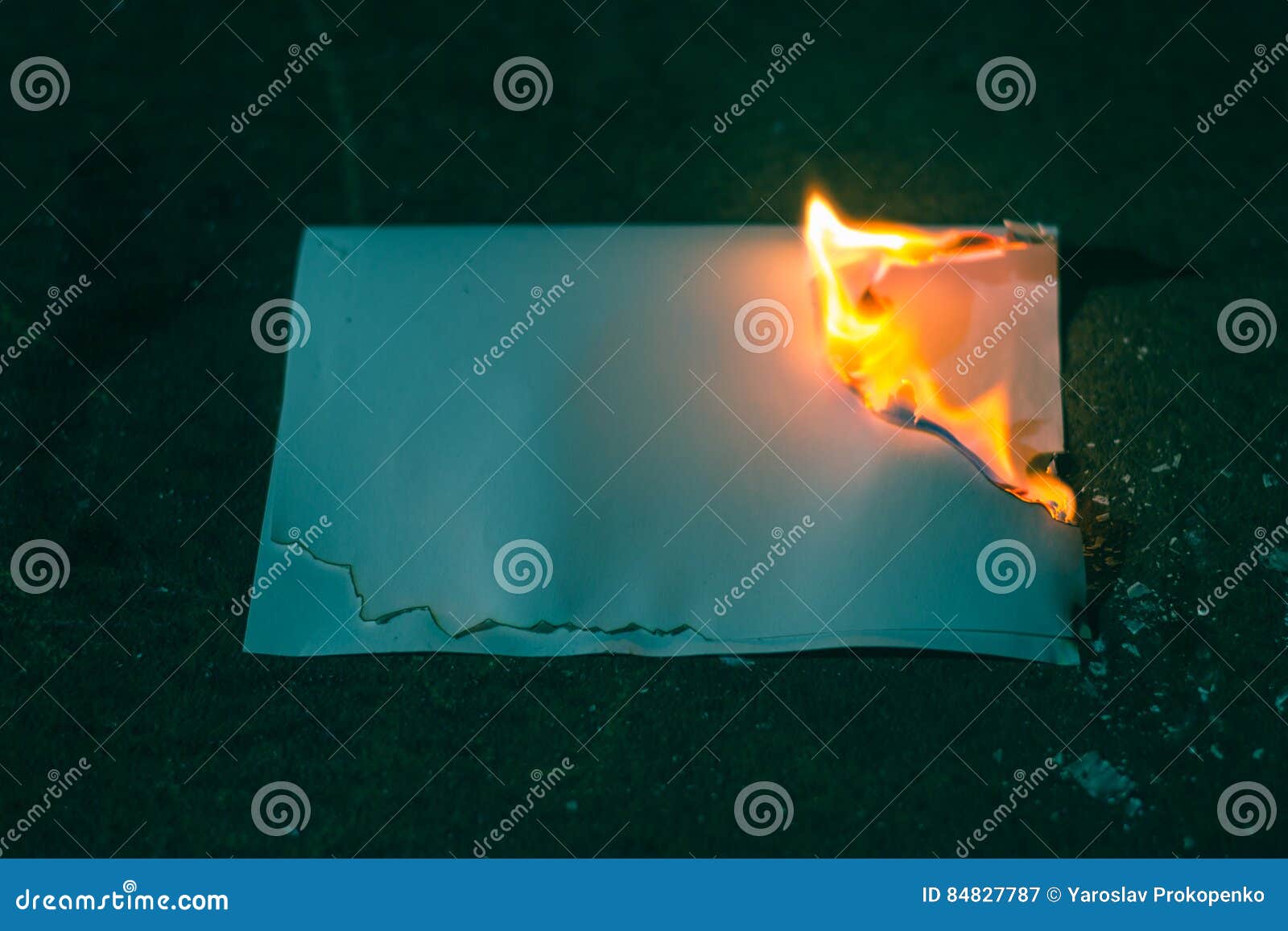 Charred the Paper Sheet on Dark Stock Image - Image of lines, nature ...