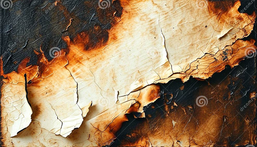 Burnt and Weathered Surface Reveals Intricate Textures and Warming ...