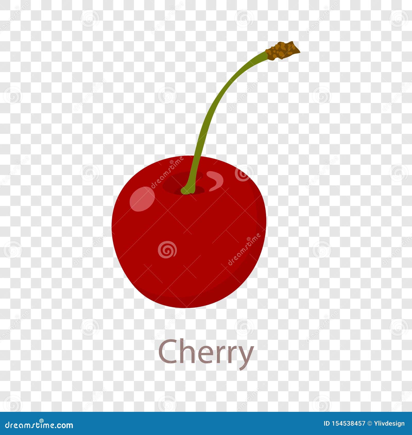 Charry Icon, Isometric 3d Style Stock Vector - Illustration of food ...