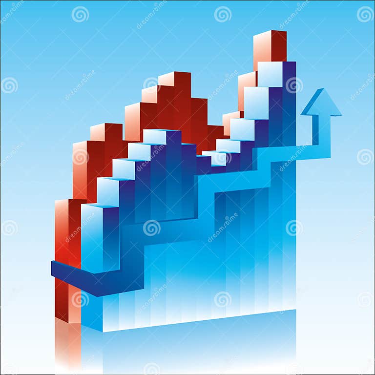 Chart stock vector. Illustration of forecast, progress - 20559535