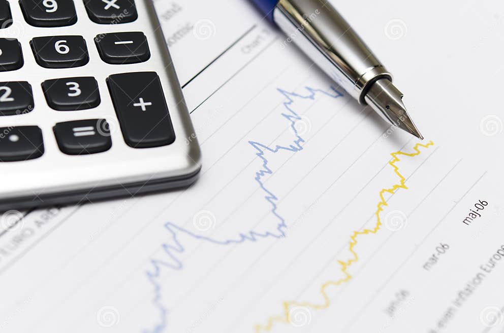 Chart stock photo. Image of analyzing, horizontal, calculator - 28272556