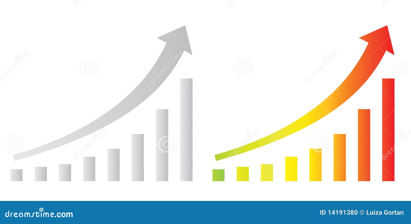 Chart 2D Color And Acromatic Vector Arrow Chart Stock Photo - Image ...