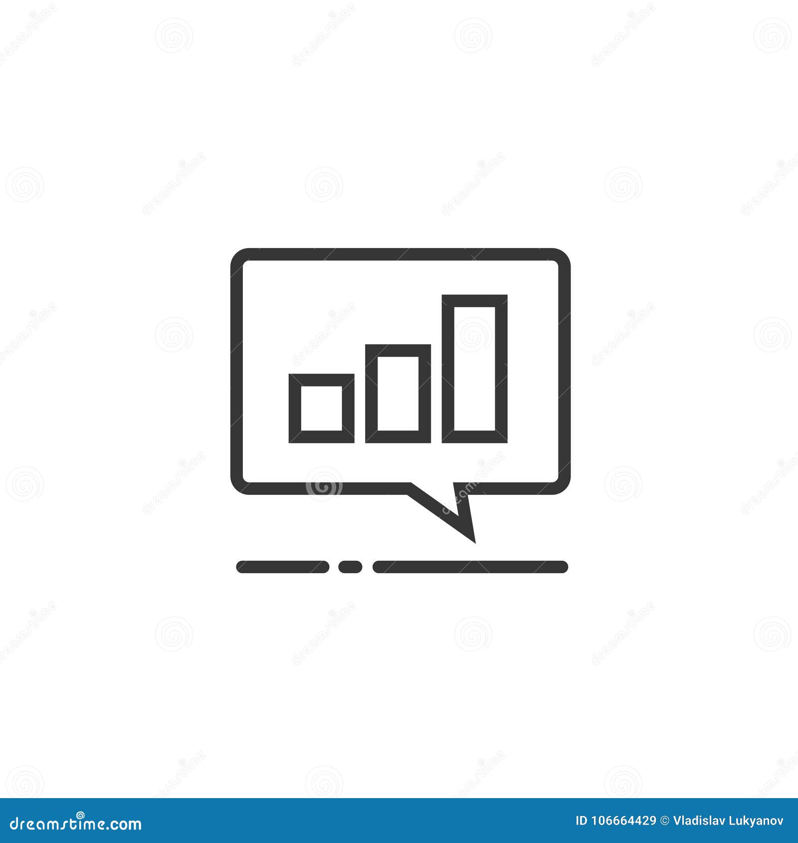 Chart Or Accounting Result Data Icon Vector Symbol, Line Art Outline ...