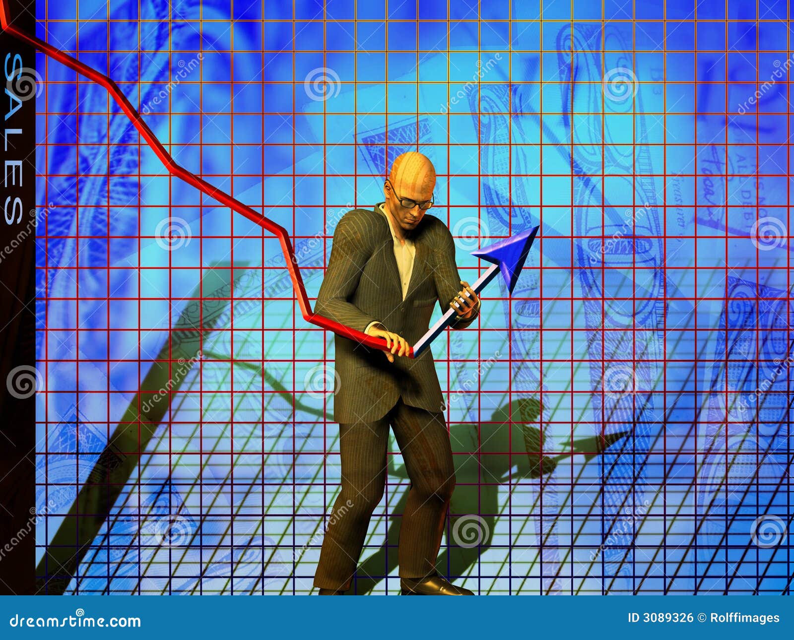 Chart Adjustment stock photo. Image of economy, growth - 3089326