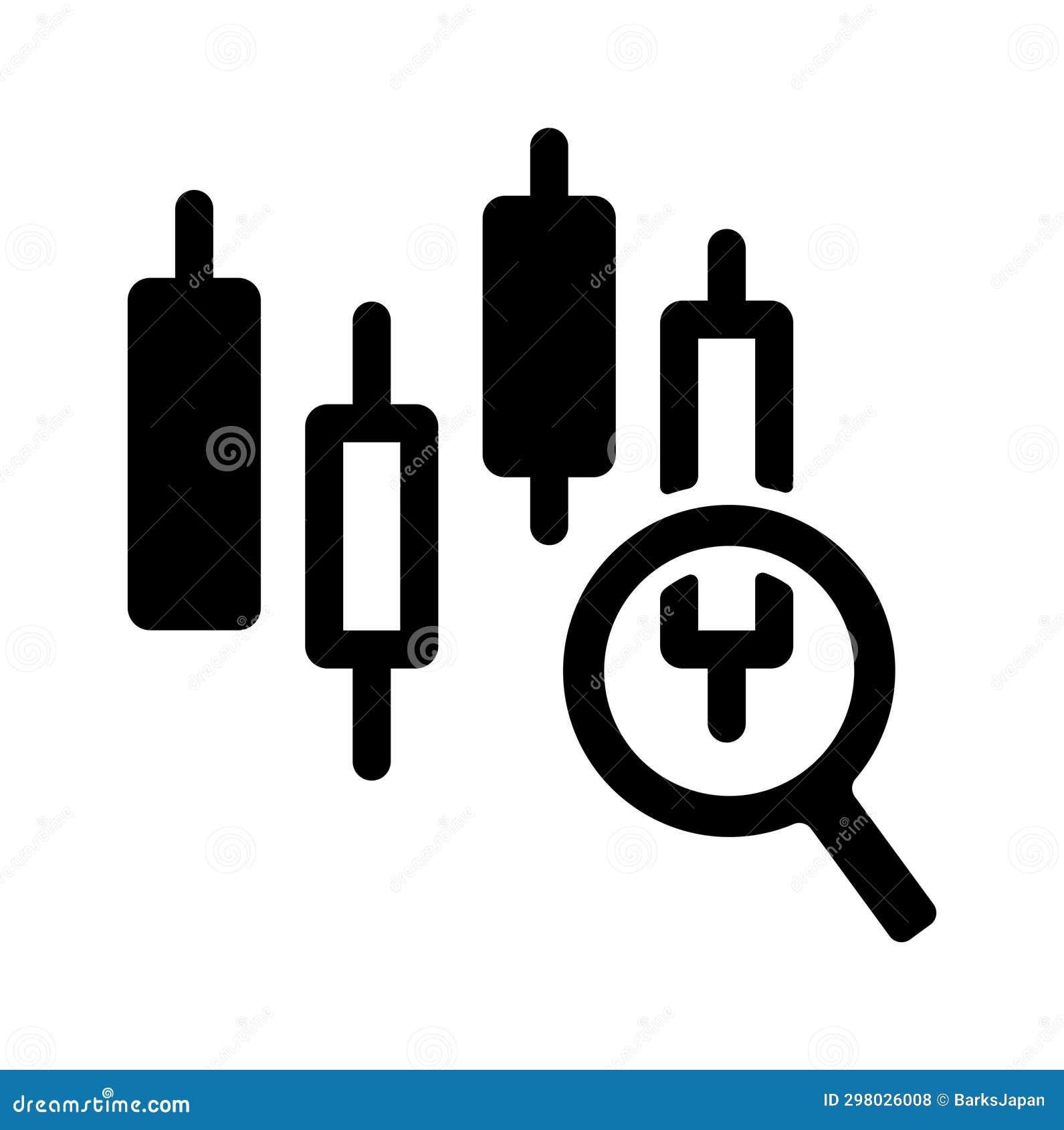 Chart Analysis ( Technical Analysis) Icon Illustration Stock Vector ...