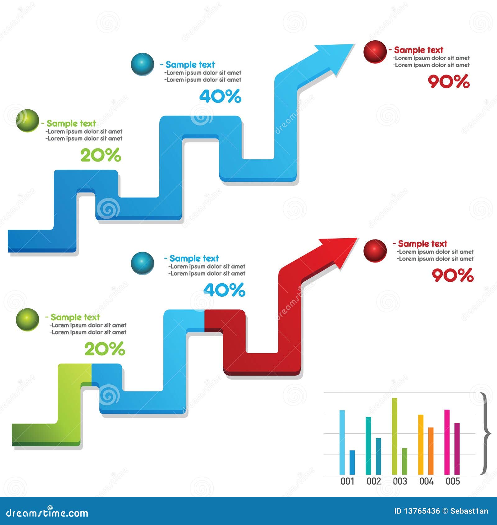 Chart arrow stock vector. Illustration of graph, marketing - 13765436