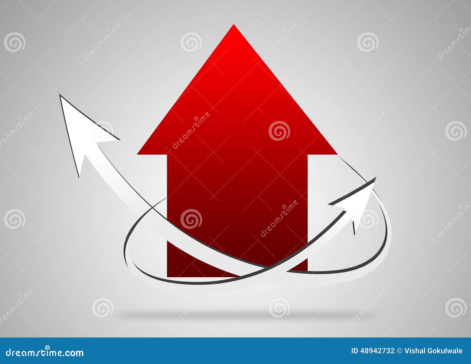 Chart of arrows stock illustration. Illustration of icon - 48942732