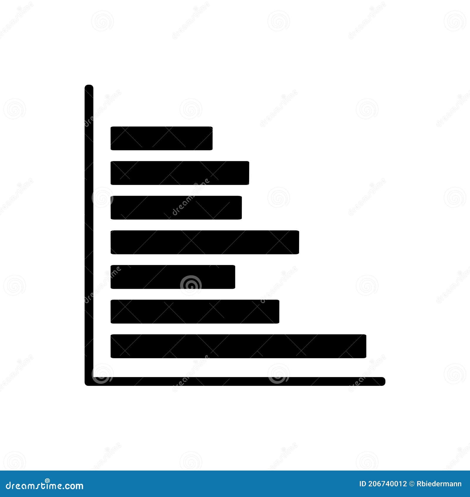 Chart and background stock vector. Illustration of barchart - 206740012