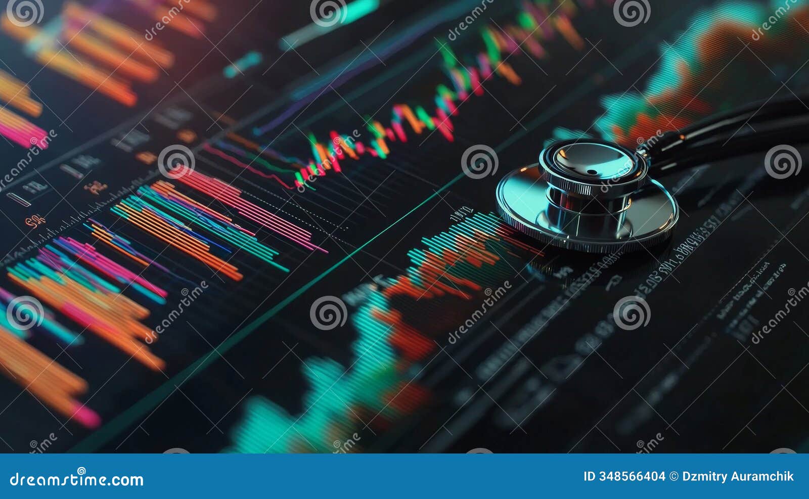 A Chart-based Overview of Health and Medical Statistics. Stock Photo ...