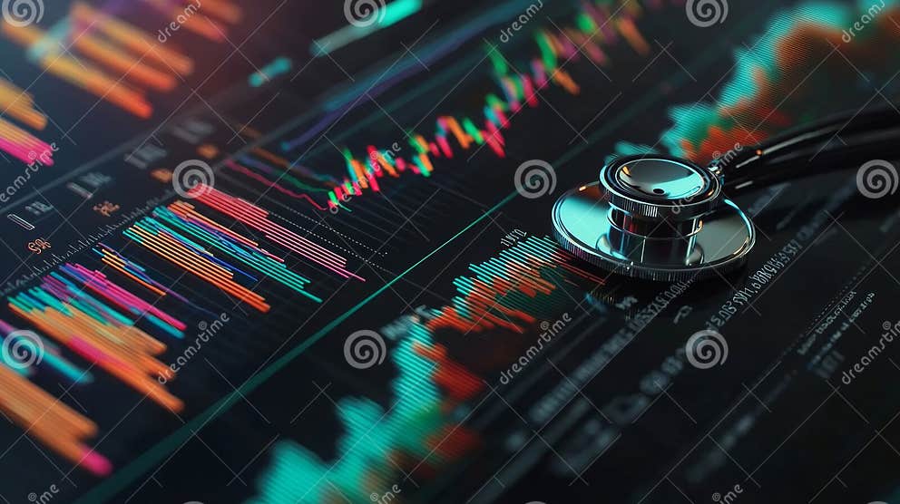A Chart-based Overview of Health and Medical Statistics. Stock Photo ...