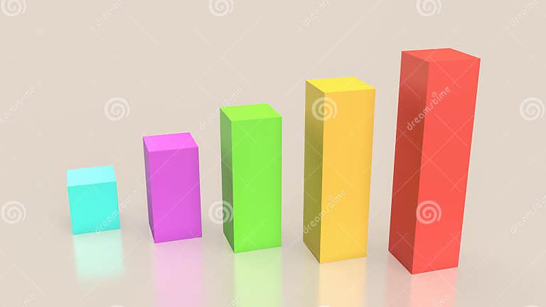 The Chart for Business Concept 3d Rendering Stock Illustration ...