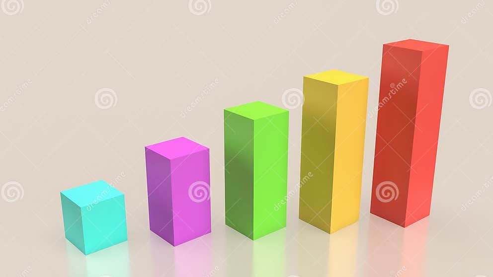 The Chart for Business Concept 3d Rendering Stock Illustration ...