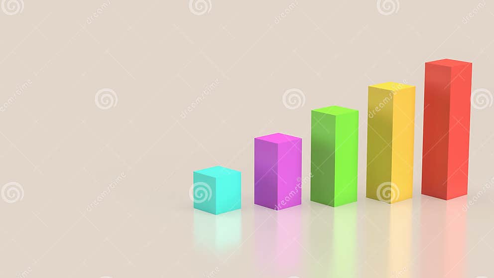 The Chart for Business Concept 3d Rendering Stock Illustration ...