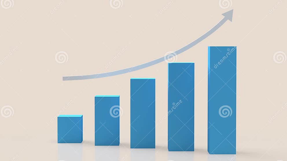 The Chart for Business Concept 3d Rendering Stock Illustration ...