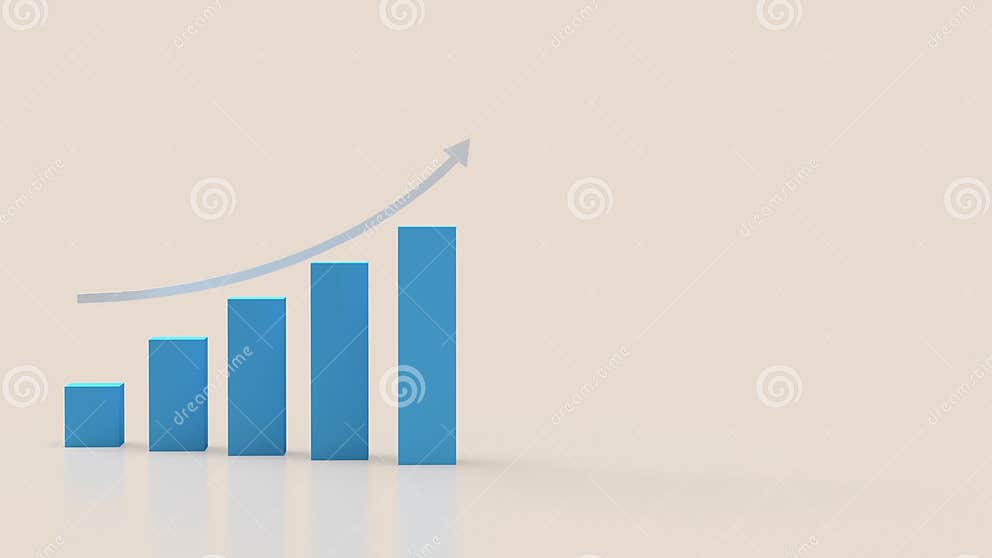The Chart for Business Concept 3d Rendering Stock Illustration ...