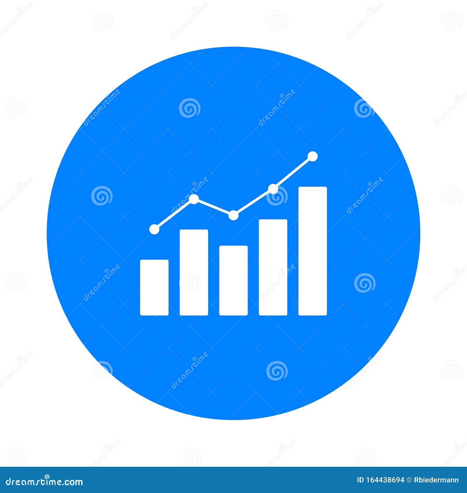 Chart and circle stock vector. Illustration of graphic - 164438694