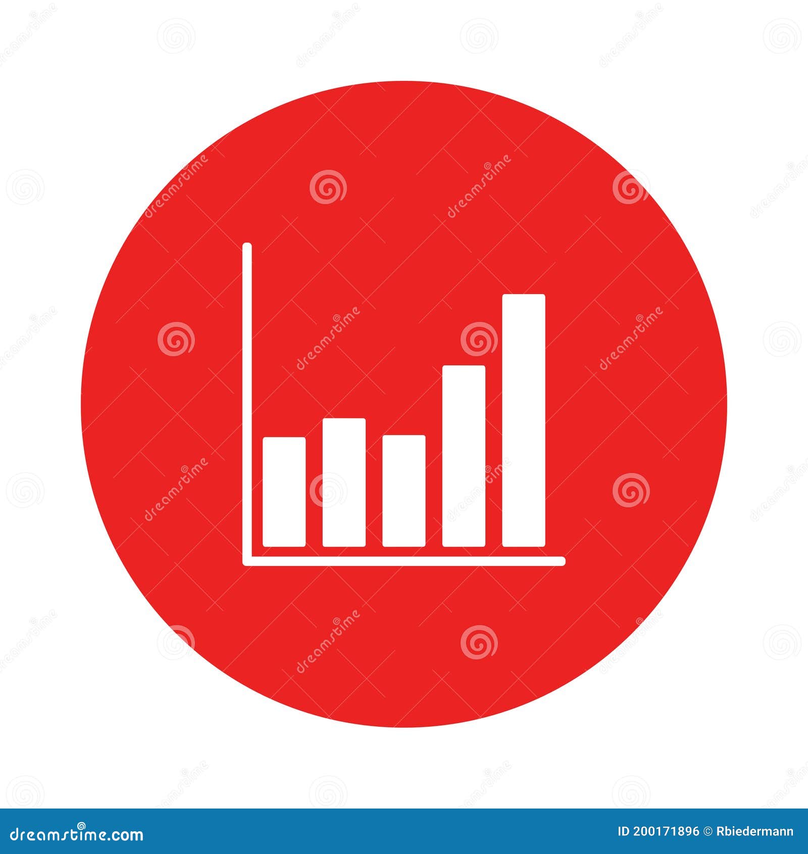 Chart and circle stock vector. Illustration of white - 200171896
