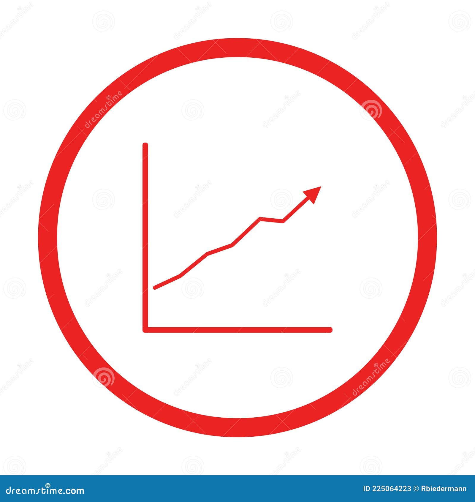 Chart and circle stock vector. Illustration of trend - 225064223