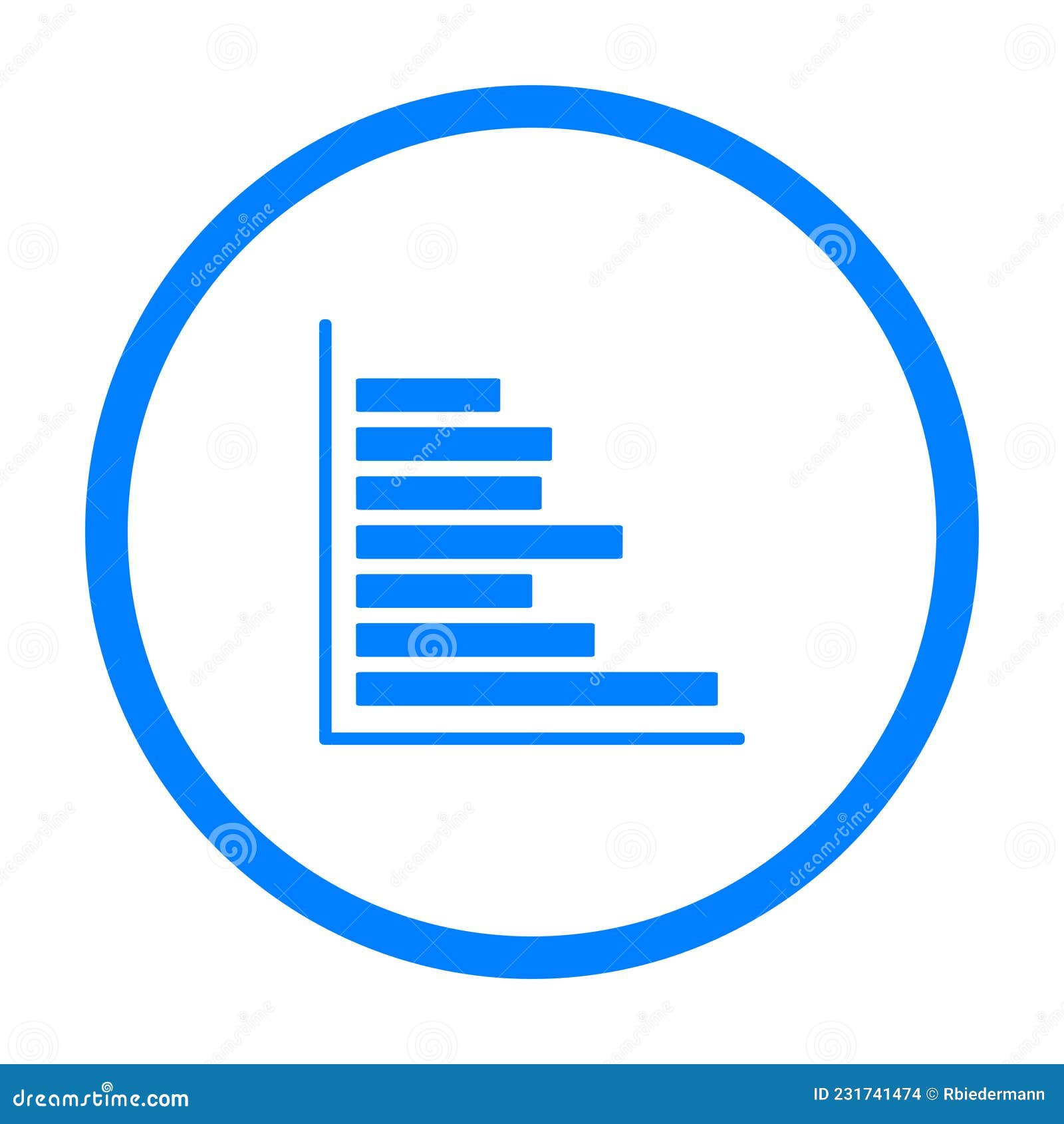 Chart and circle stock vector. Illustration of business - 231741474