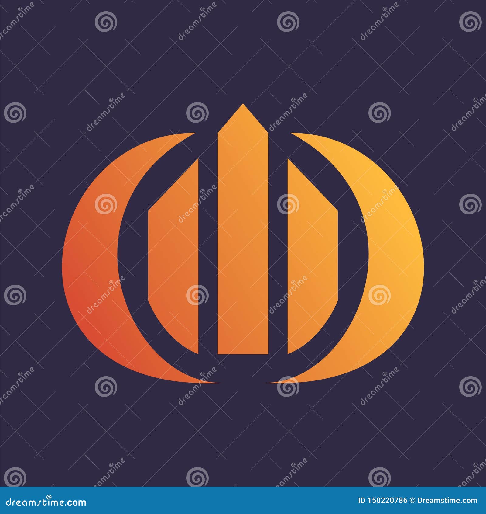 Chart Circle Building Logo Vector Stock Vector - Illustration of icon ...
