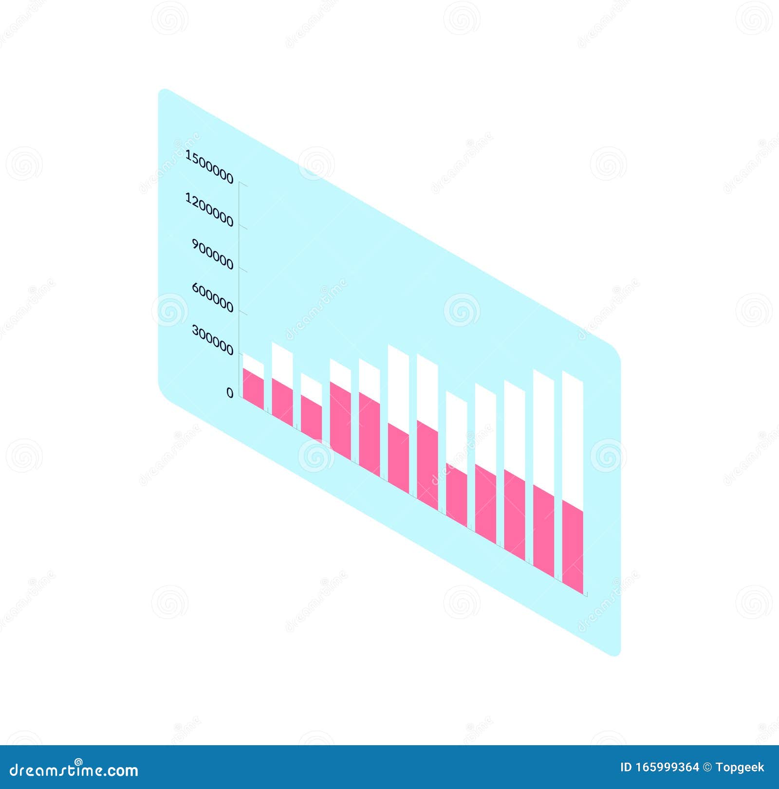 Chart with Columns, Block Diagram, Graph Vector Stock Vector ...