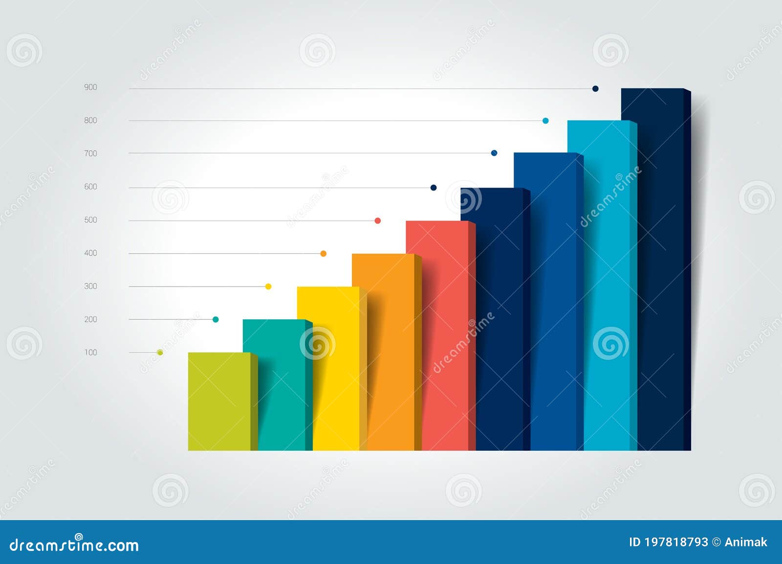 Chart, Column Graph, Infographic Element Stock Vector - Illustration of ...
