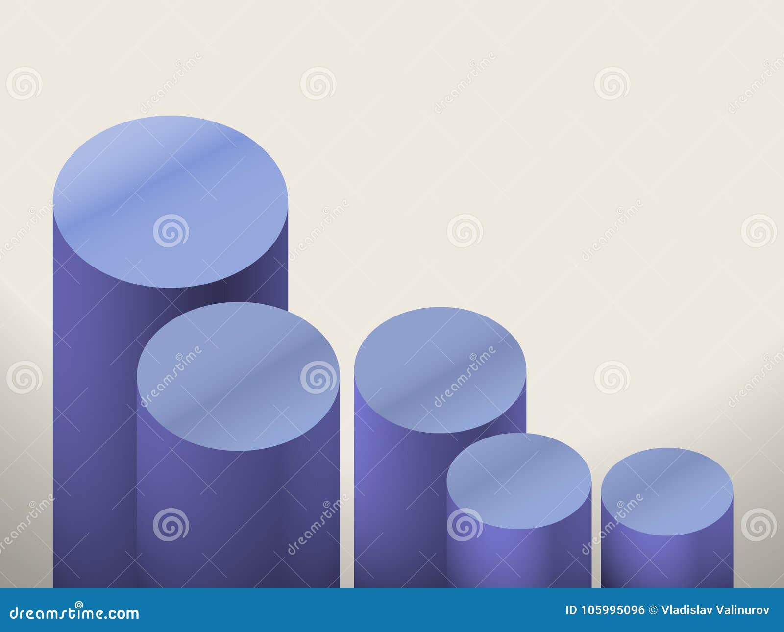 Chart Columns Blue White Background Stock Vector - Illustration of ...