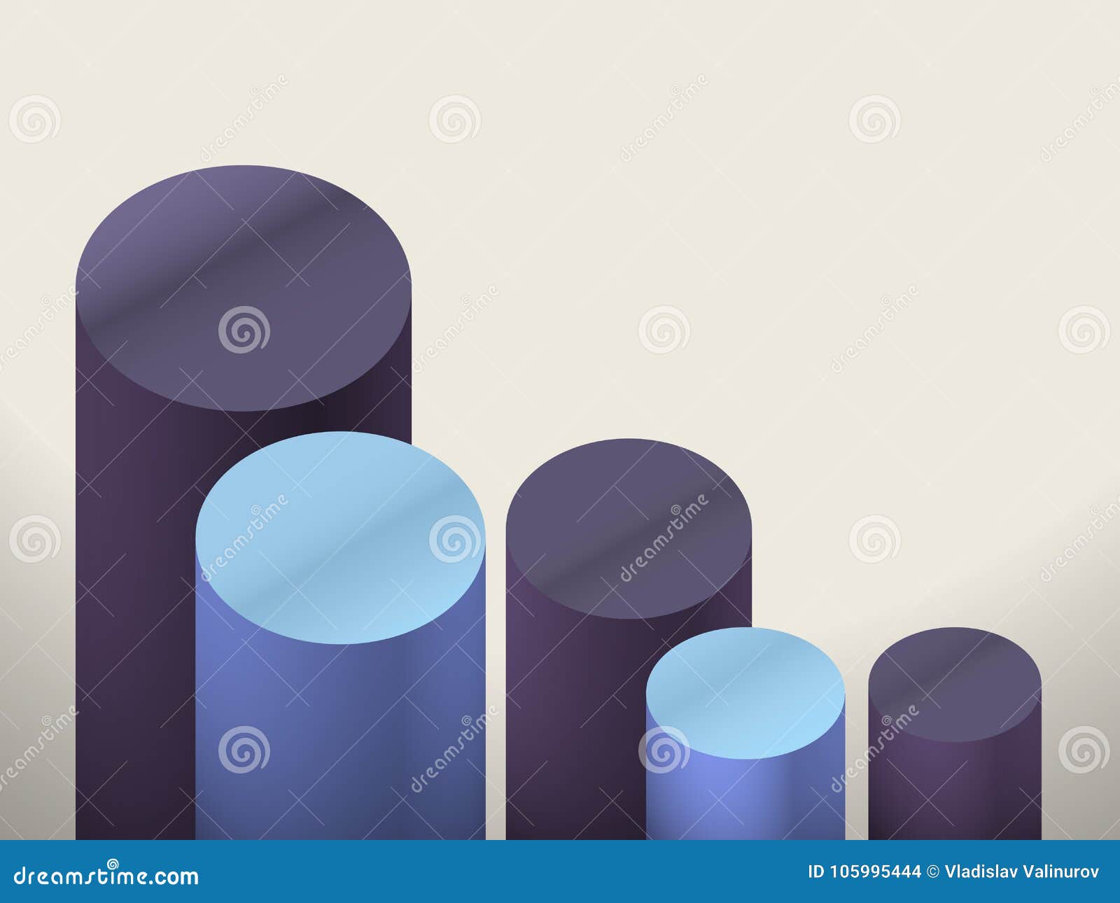 Chart Columns Blue White Background Stock Vector - Illustration of ...