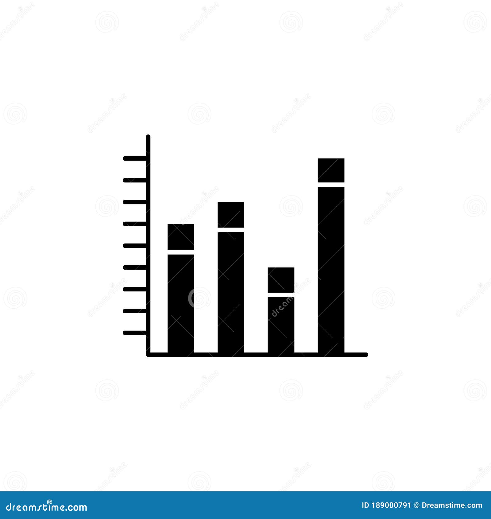 Chart Columns Icon. Element of Web Icon with One Color for Mobile ...