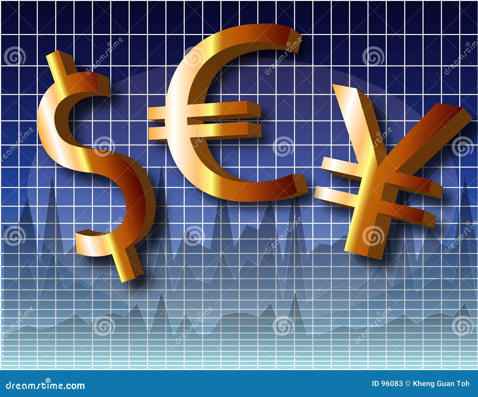 Chart Currency stock illustration. Illustration of profit - 96083