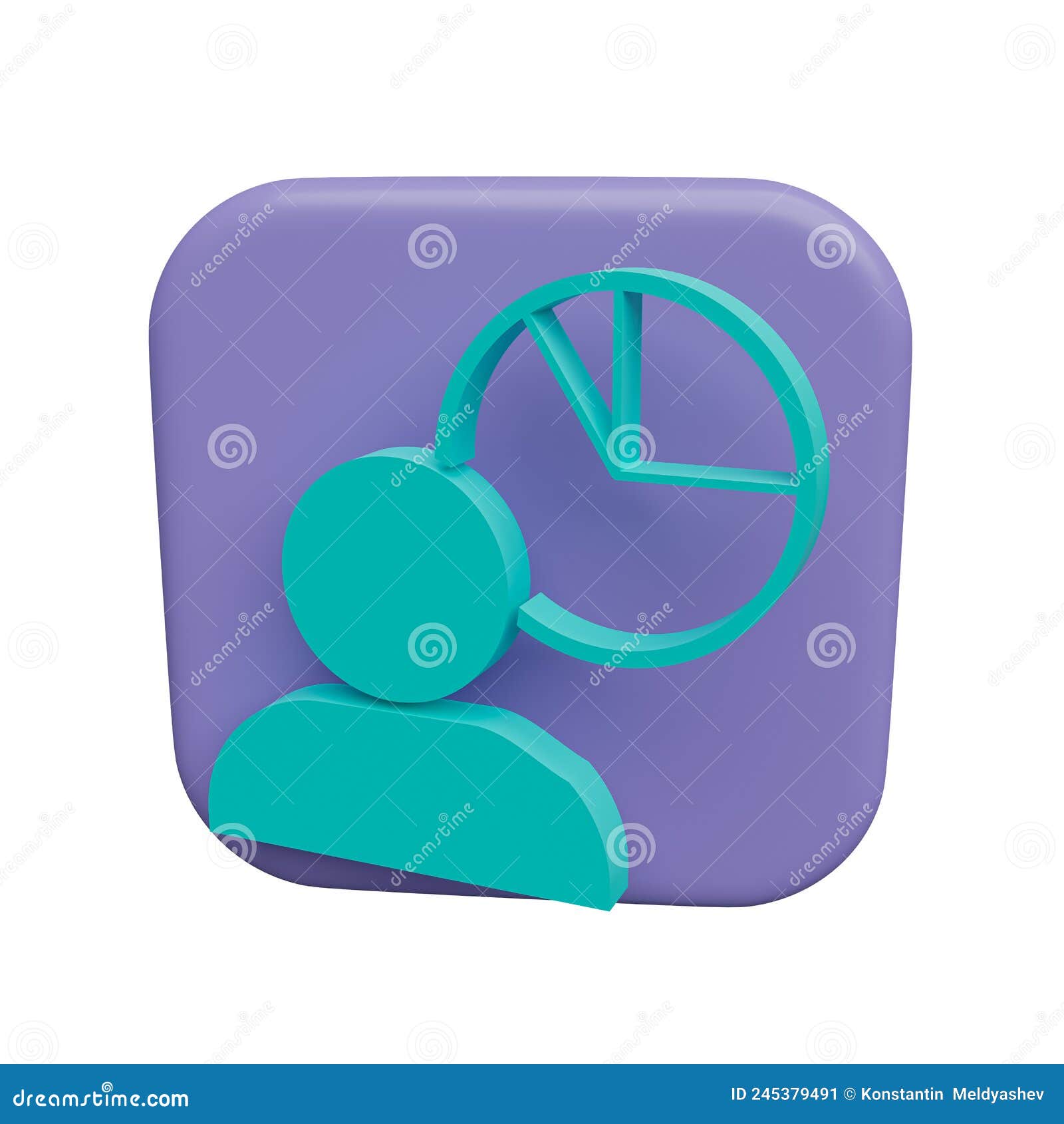 Chart, Data 3d Icon Render Illustration Stock Illustration ...