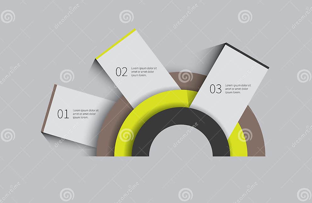 Chart Design with Options in Flat Stock Vector - Illustration of ...